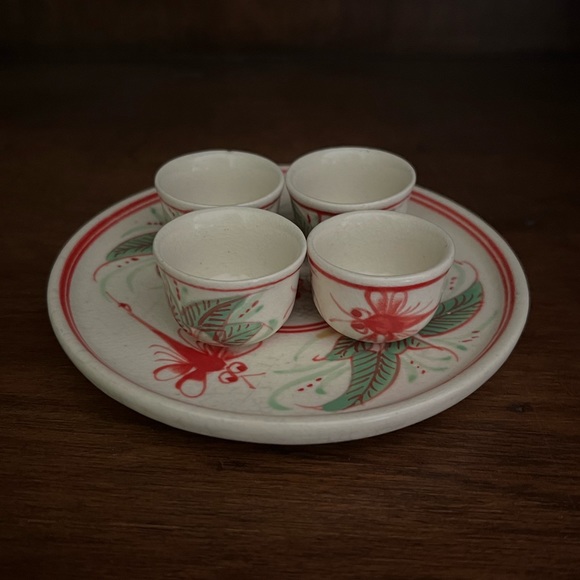 Vintage | Accents | Vintage Bat Trang Tea Set Miniature Dish And Tea ...